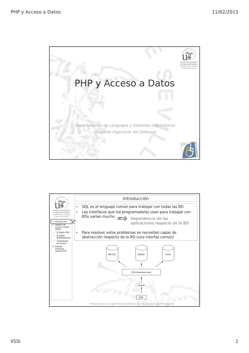 PDF de programación - Tema 06 - PHP y Acceso a Datos